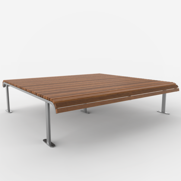 Bondi Plinth Mounted Bench - StraBe