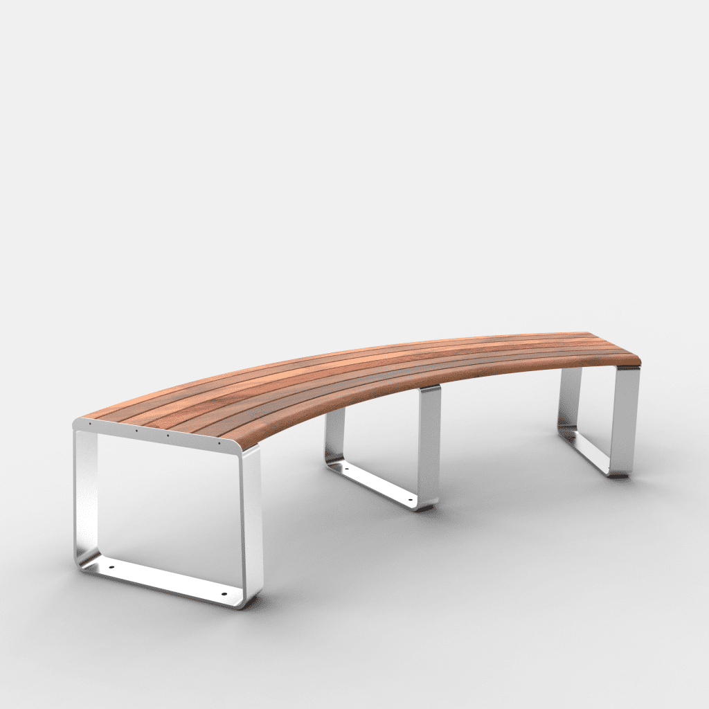 Lemo Curved Bench - StraBe